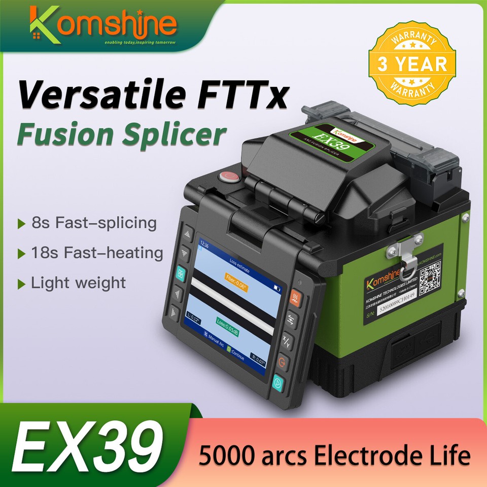 Low Splicing Loss KomShine Mini Fusion Splicer EX39+QX55-S OTDR 1310 ...