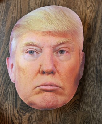 Giant Trump Mask 16.5” Tall Foam See Thru Eyes | eBay