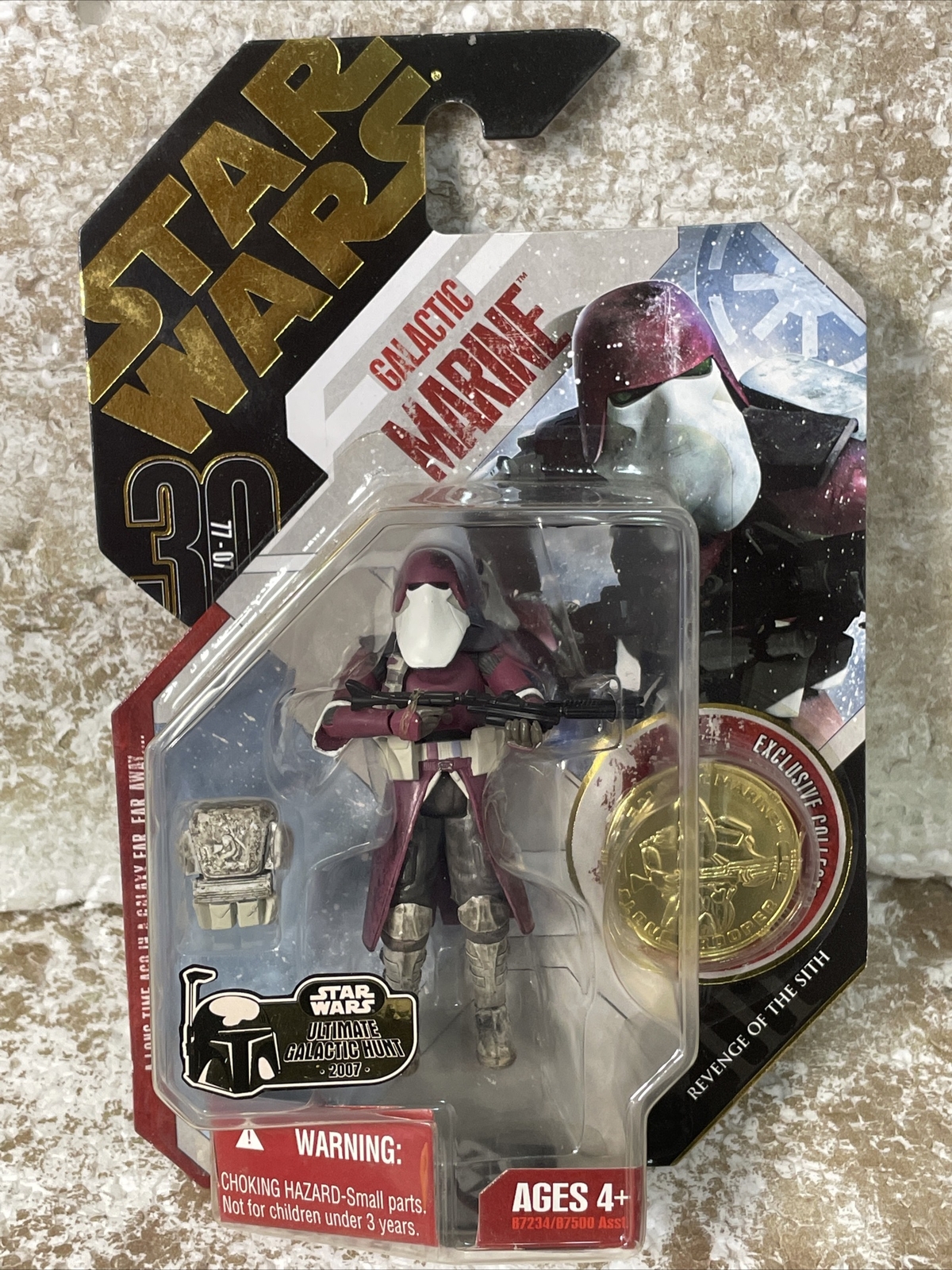 Star Wars 30th Ann Revenge of Sith Galactic Marine Gold Coin Figure #02 ...