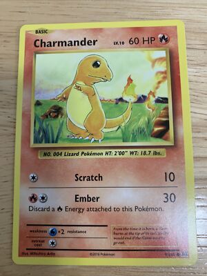 Charmander 60hp 2016 Pokemon Card | eBay
