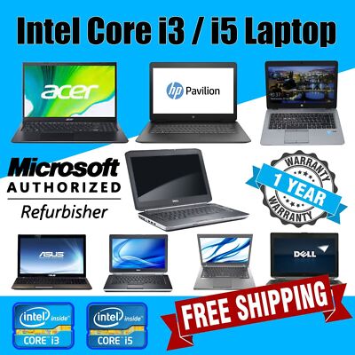FAST CHEAP INTEL CORE i3 / i5 LAPTOP - Windows 10 + 8GB RAM + 120GB SSD ...