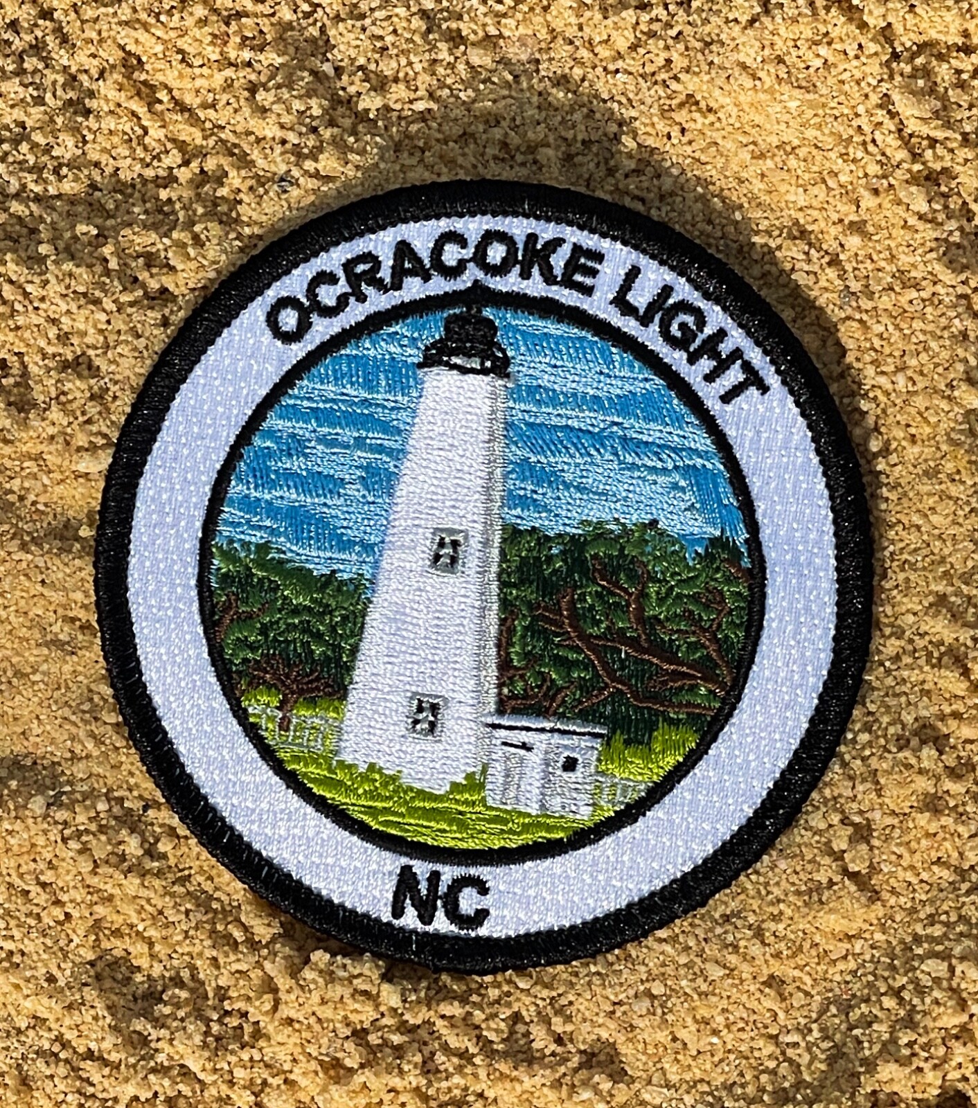 OBX, Outer Banks Embroidered Ocracoke Lighthouse Souvenir Patch | eBay
