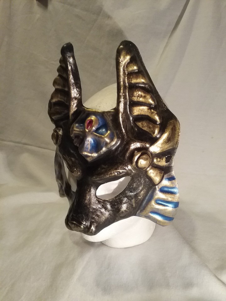 Anubis black and gold masquerade, mardi gras, carnival, venetian mask ...
