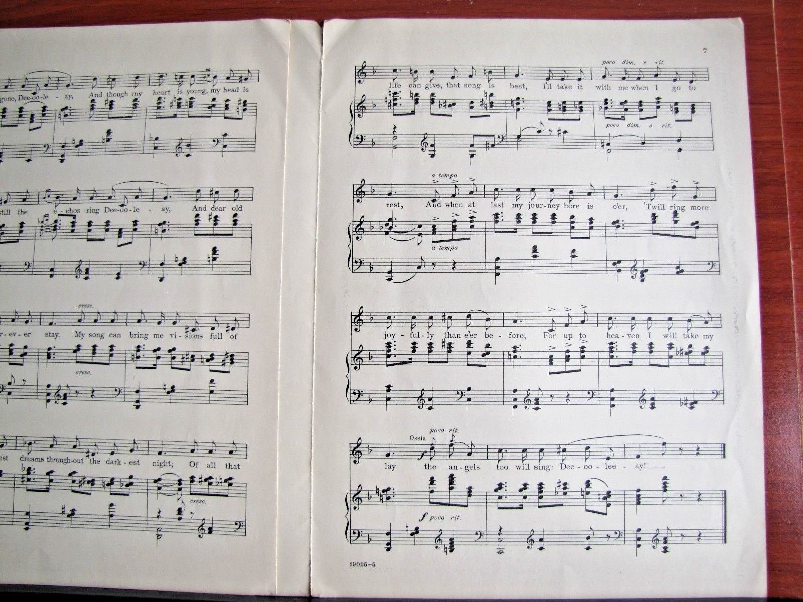 The Old Refrain - Viennese popular song - 1915 sheet music Piano Vocal ...