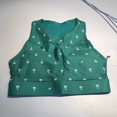 Fabletics Women's Trinity High Impact Sports Bra Green L | eBay