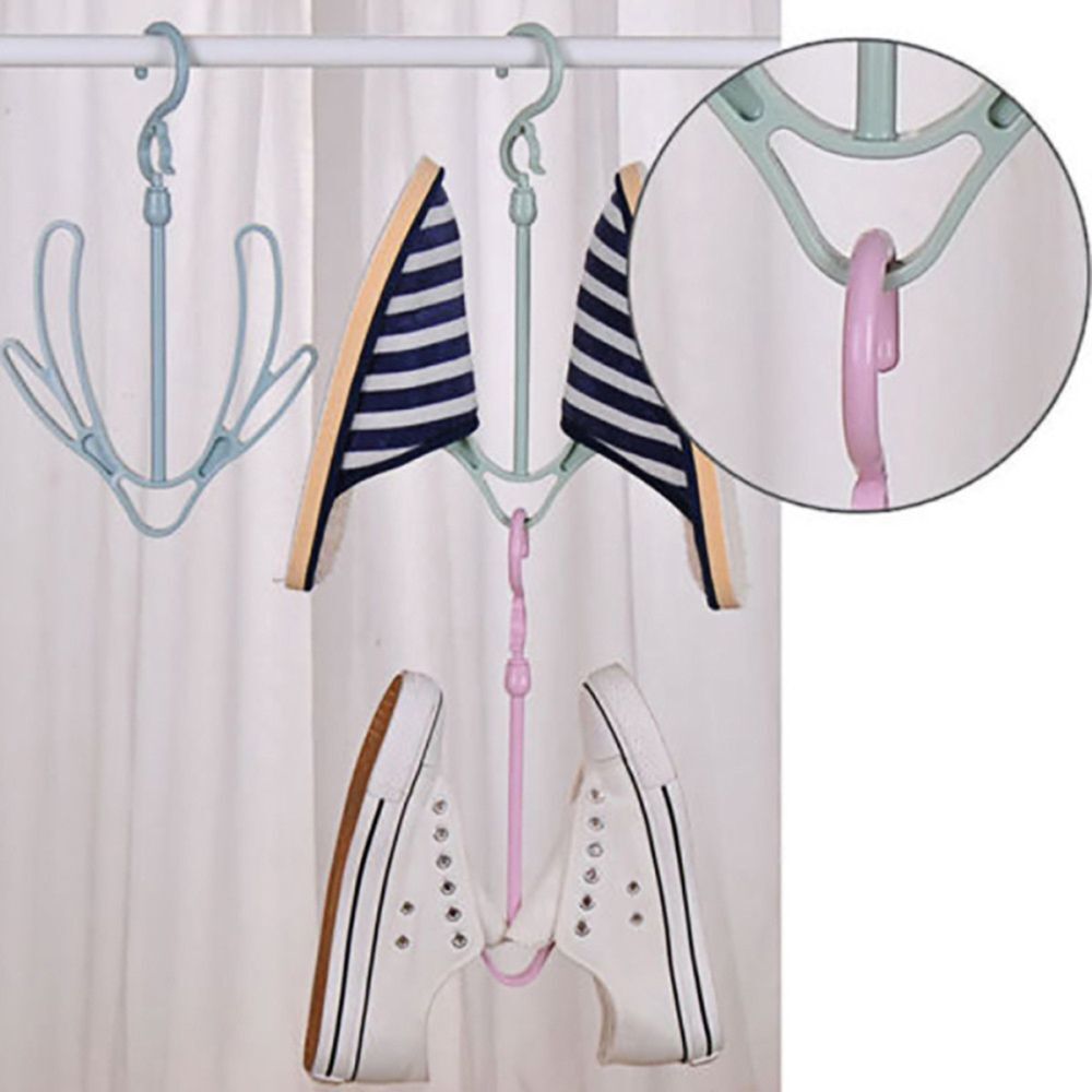 Organizer Rotatable Clothes Storage Shelf Shoe Racks Drying Hanger 2 ...
