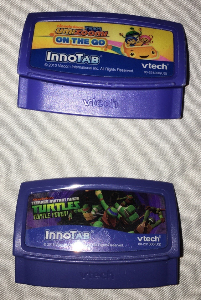 Vtech InnoTab System Game Variety of 5 Games- Hello Kitty, TMNT, Team ...