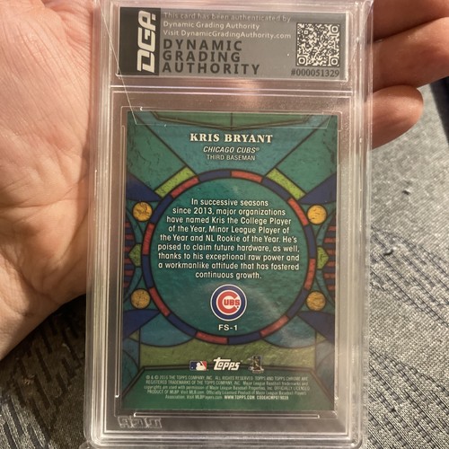 Kris Bryant 2016 Topps Chrome Baseball Future Stars Chicago Cubs #FS-1 ...
