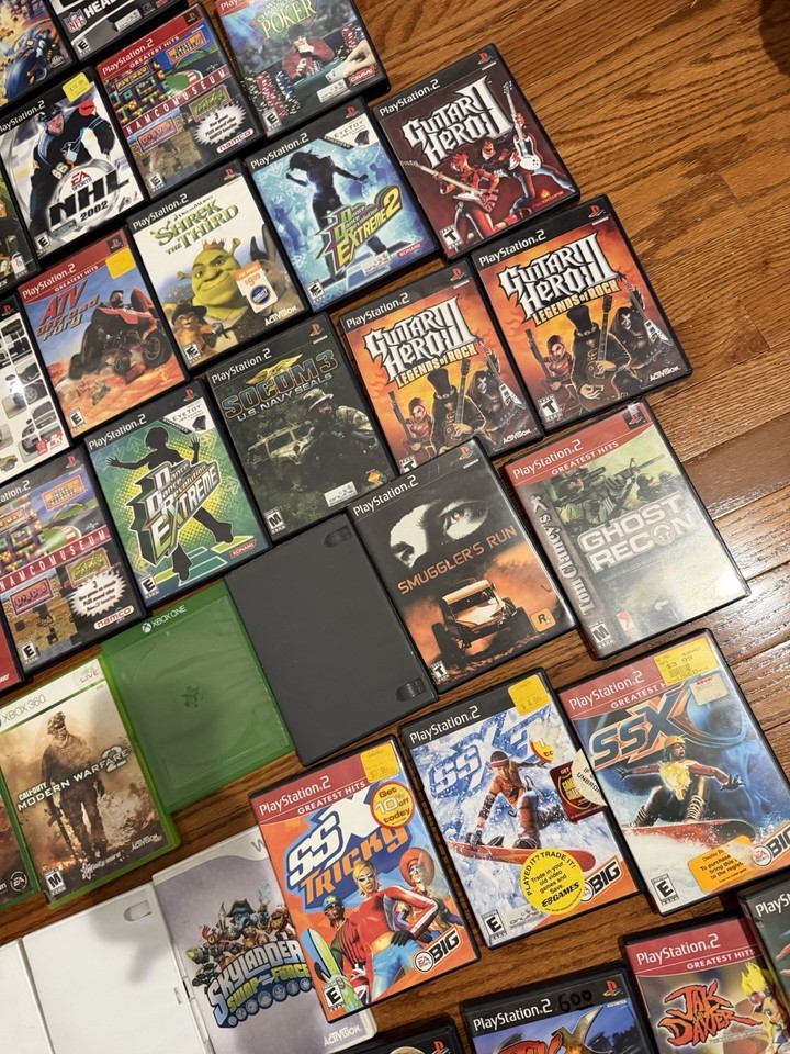 Used EMPTY Video Game Cases Lot 67 PS2 WII PS3 XBOX (NO GAMES NO ...