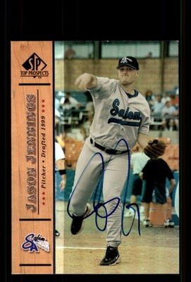 Signed Baseball Card Auto Jason Jennings 2001 SP Top Prospects #87 ...