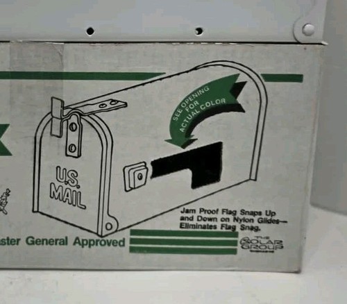 Galvanized Steel Mailbox White Standard No. T1 Size Postmaster Approved ...