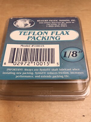 Western Pacific Trading Teflon Flax Packing Mod.# 10015 | eBay