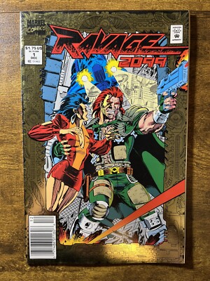 RAVAGE 2099 1 NEWSSTAND STAN LEE STORY PAUL RYAN FOIL COVER MARVEL ...