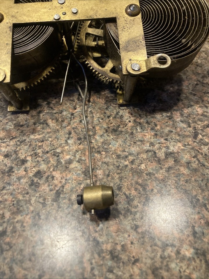 Antique EN Welch Clock Movement and Pendulum Parts or Repair | eBay