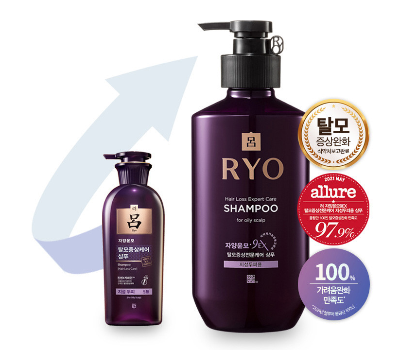 Ryo Ryoe Shampoo Jayangyunmo Anti hair loss Shampoo 400ml 4 Hair Type ...
