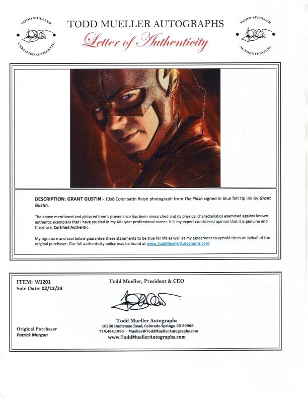 Grant Gustin signed autograph 8x10 The Flash Barry Allen photo COA | eBay