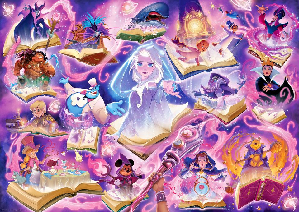 RAVENSBURGER 1000 PC PUZZLE DISNEY LORCANA GLIMMERS OF THE REALM ...