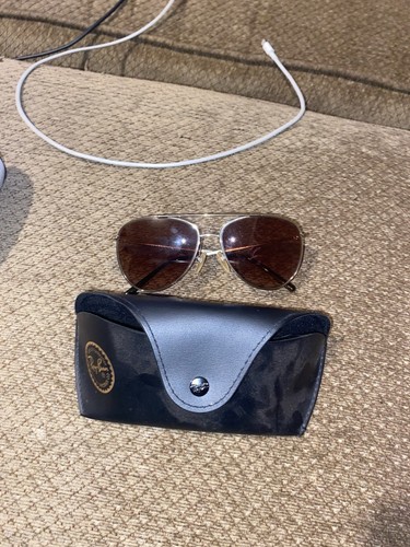 Burberry Aviator Sunglasses Women's Gold-Tone B 3072 1189/13 Case 57-14 ...