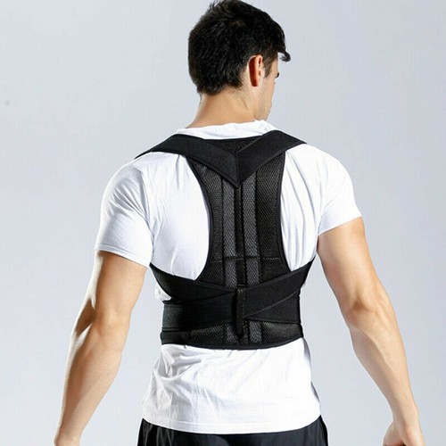 Unisex Hump Correction Brace Back Support Shoulder Lumbar Belt Therapy ...