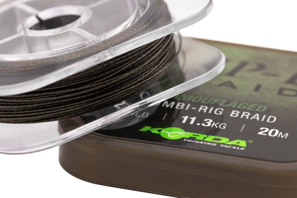 Korda Slip-D Braid 25lb Camo Combo-Multi Rig Braid Carp Fishing Line ...