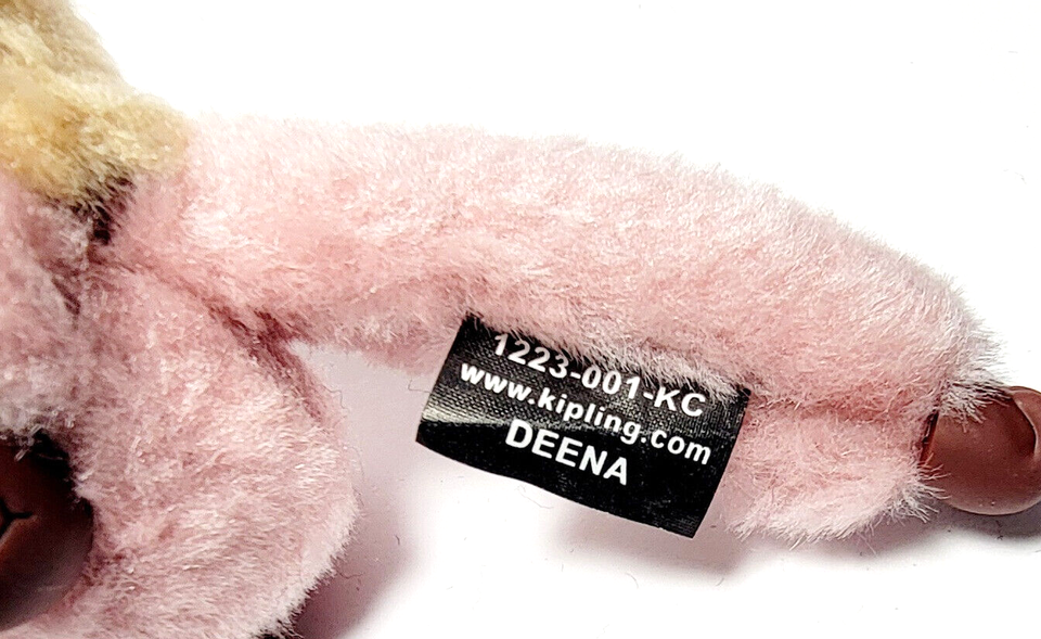 KIPLING MOM & BABY MONKEY Keychain Soft Blush & Baby Light Coffee 2"H ...