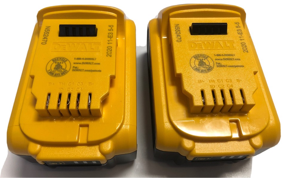 (2) NEW Genuine DEWALT DCB205 20V Volt MAX XR 5.0Ah Battery Packs 2024 ...