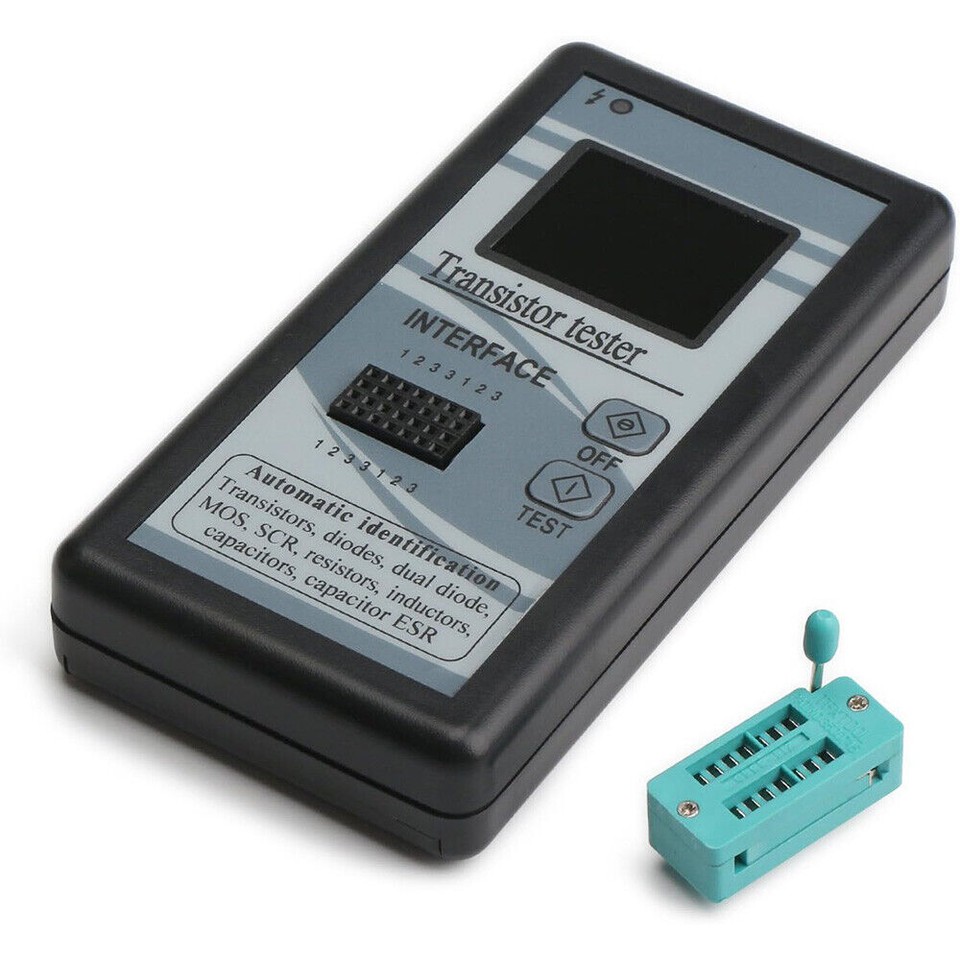 Transistor Tester Digital NPN PNP Diode Resistor Inductor Capacitance ...