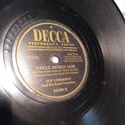 UNCLE REMUS SAID & ANNIVERSARY SONG - GUY LOMBARDO DECCA | eBay