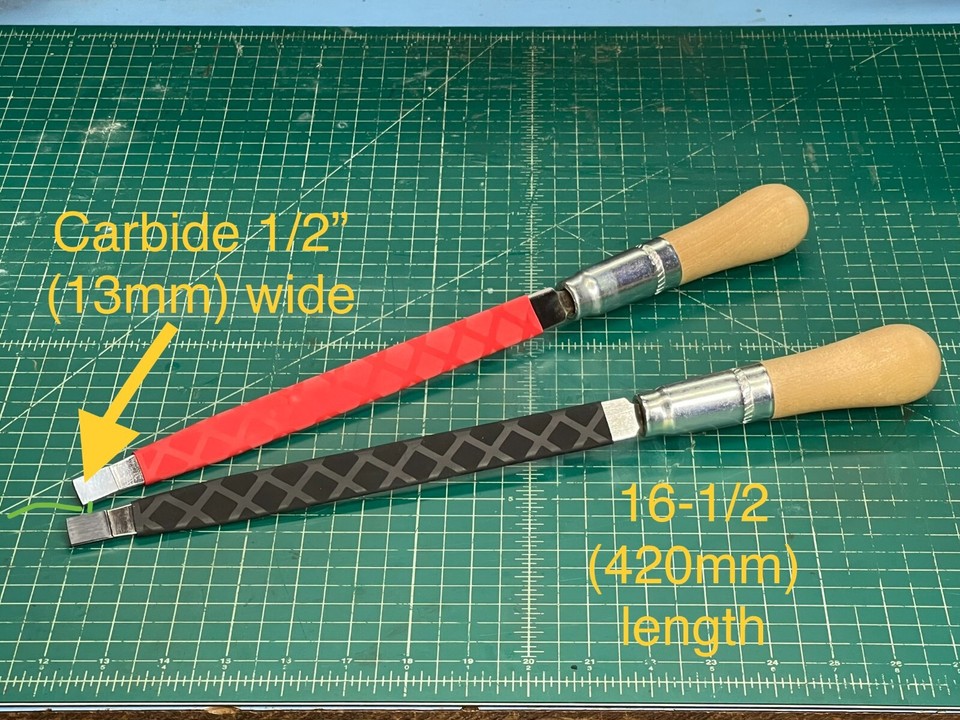 (1) Machinists' Scraper, Machinist Hand Scraper, Flat, Carbide Tipped ...