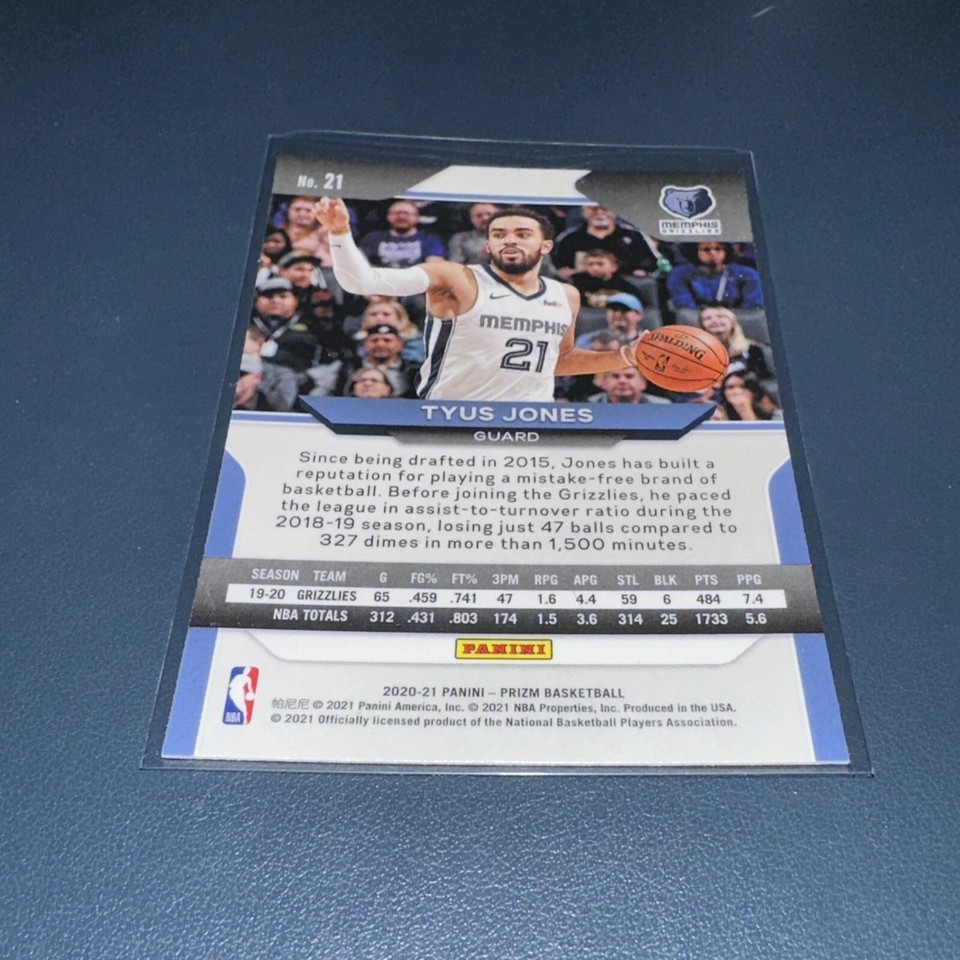 tyus jones Prizm 2021 NBA Grizzlies Basketball Card #21 | eBay