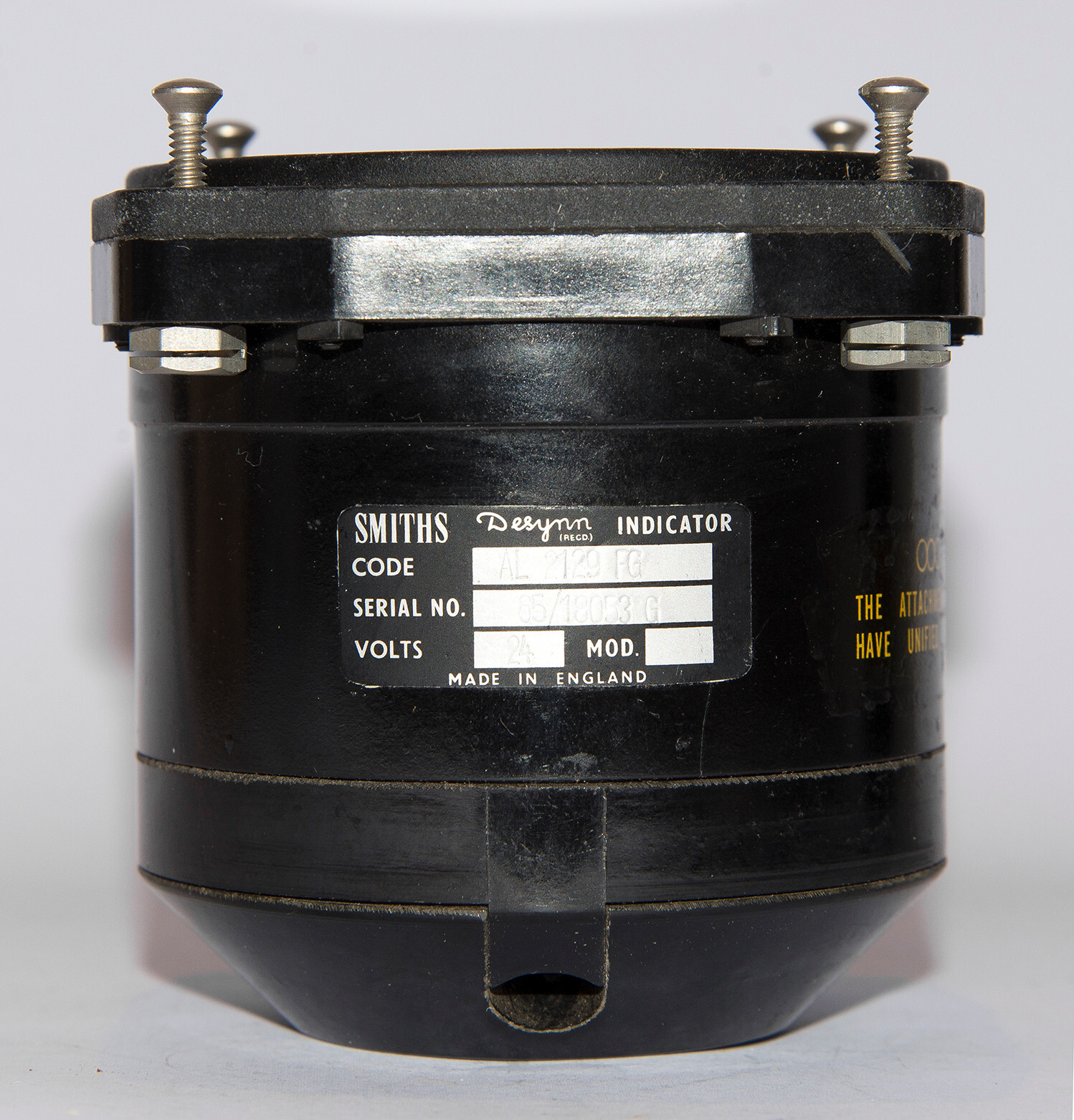 Fuel Indicator AL-2129FG 24V Smiths Desynn Wing Tank Gauge RAF Vintage ...