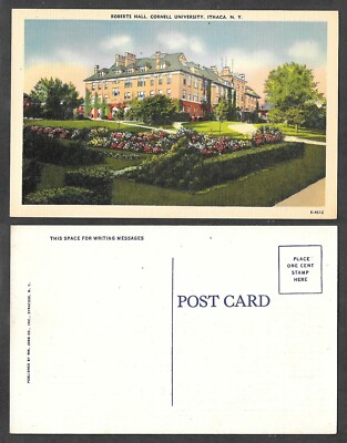 Old Postcard - Ithaca, New York - Cornell University - Roberts Hall | eBay
