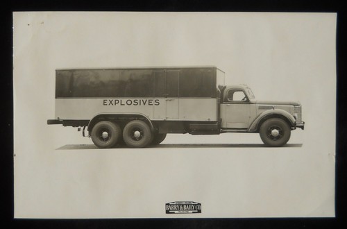 1940s International Explosives Truck Custom Body Barry & Baily Co ...