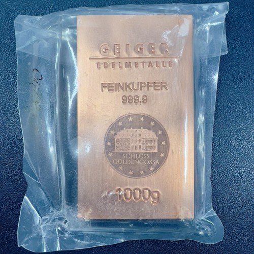 1 Kilo Geiger Industry Line Copper Bar 1000g *Rare* | eBay