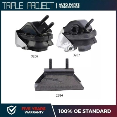 Engine Motor Mounts & Trans Mount 3PCS for Ford F-150, F-350 08-05 V8-5 ...