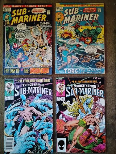 Sub-Mariner 4 comics lot 1972 #53,#55, readers,Everett,Prince Namor 1984 #3,#4 | eBay