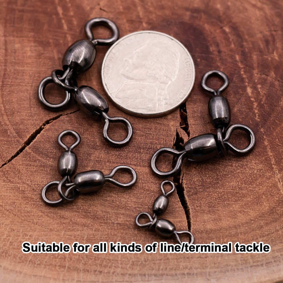 3 Way Swivel Stainless Steel Crane Swivels Fishing Barrel Swivels ...