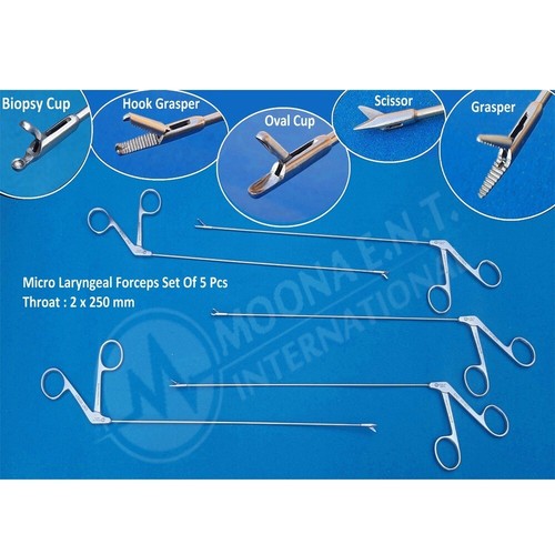 Ent Micro Laryngeal Forceps Set Of 5 Pieces | eBay