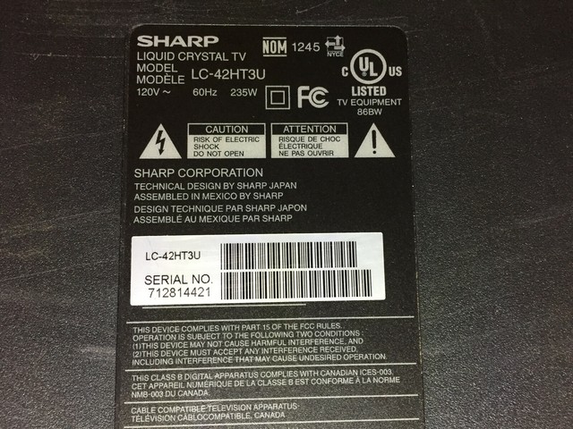 Sharp Lc-32d43u Key Controller DUNTKD910FM02 Fd910wj for sale online | eBay