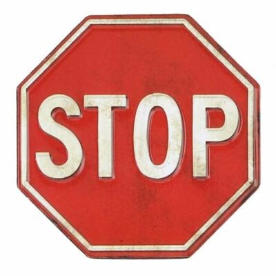 STOP SIGN Embossed Tin Magnet - Great Design For the Fridge or Toolbox ...