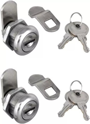 2Pcs Cabinet Cam Lock Keyed Alike Tool Box Locks 5/8" Cylinder for ...