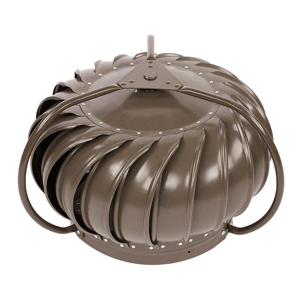 12 in. Wind Turbine Head Externally Braced Attic Exhaust Vent Roof ...