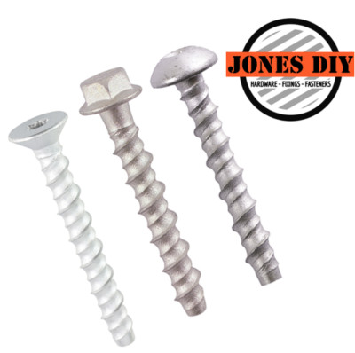 MULTI FIX THUNDER BOLT SCREWS FOR CONCRETE AND MASONRY HEX HEAD PANHEAD ...