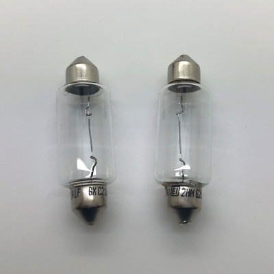 2 x 273 C21W 12v 21w Festoon Car Number Plate Interior Light Bulb S8.5d ...