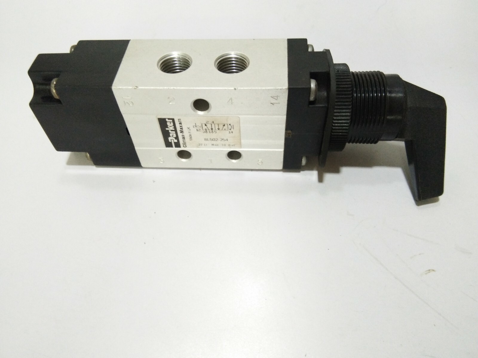 Parker 8l502-254 Manual Lever Pneumatic Control Valve Climax-maxam Max ...