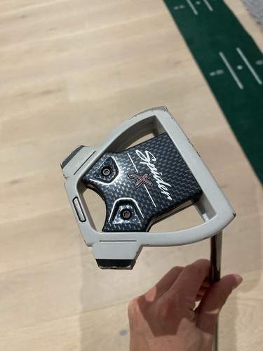 TaylorMade Spider X Chalk Putter RH, New Gravity Grip and Headcover ...
