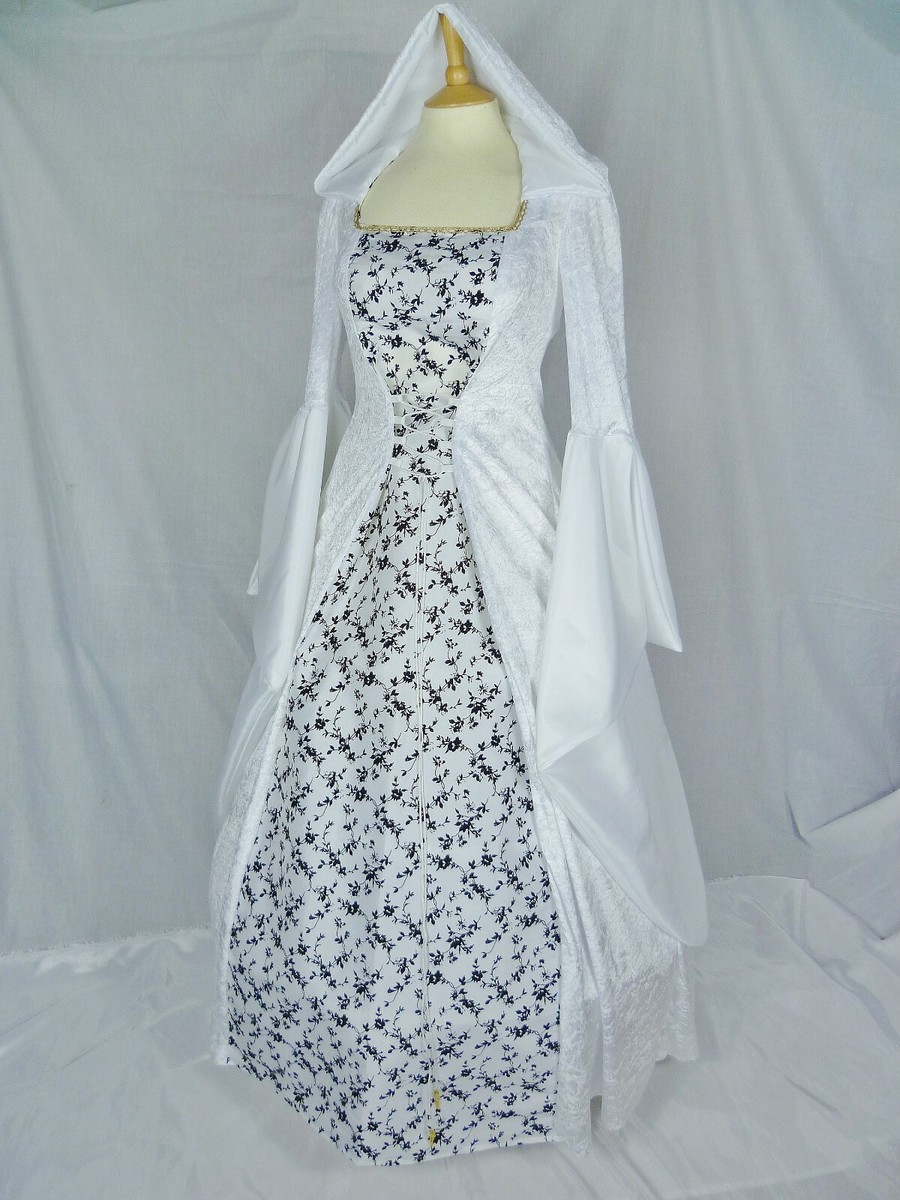 Medieval Wedding Dress Hood Hooded Medieval Wedding Dress MCI Sale 628