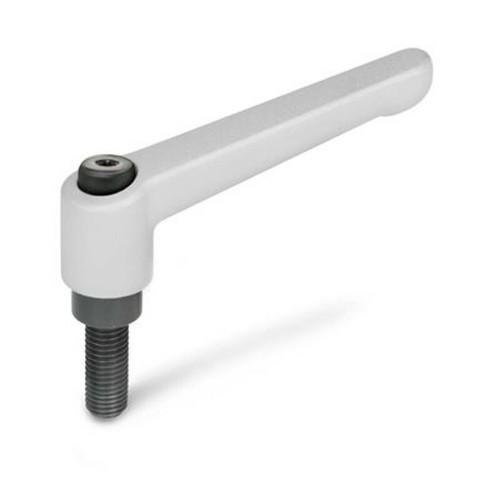 Adjustable clamping lever, screw, Silver, M10x16mm, Lever 92mm | eBay