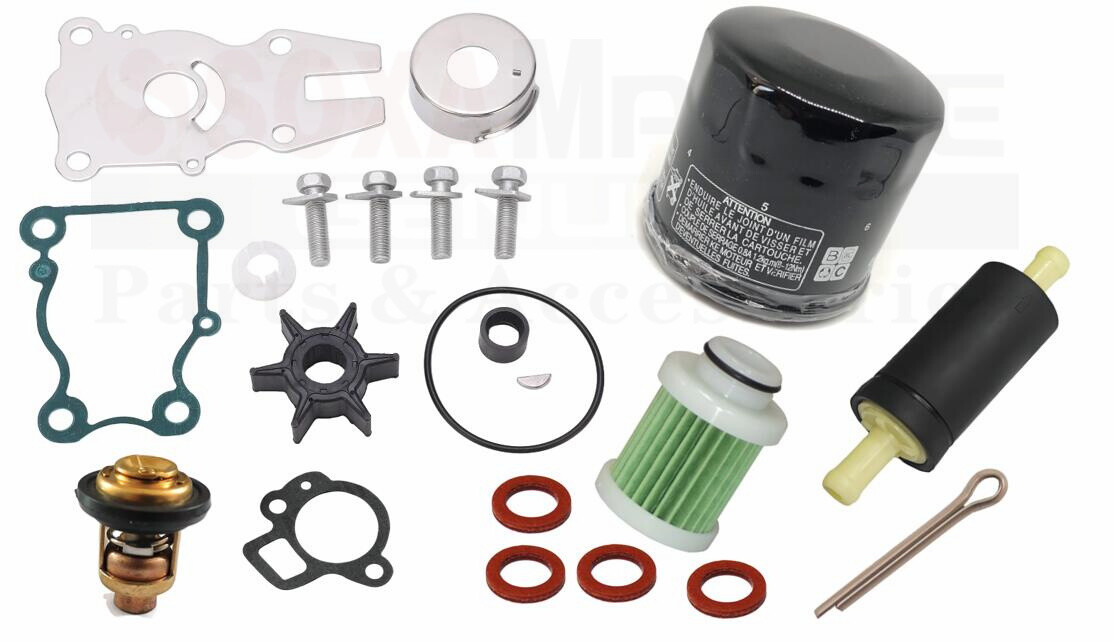 Outboard Maintenance Kit for Yamaha F30B F40F with Thermostat Oil Fuel ...