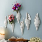 Sea Shell Conch Flower Vase Porcelain Craft Home Wedding Wall Decor Art ...